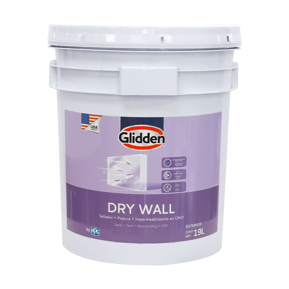 Pintura impermeabilizante especial Dry Wall Glidden Wall U-Accent 5 ga ...