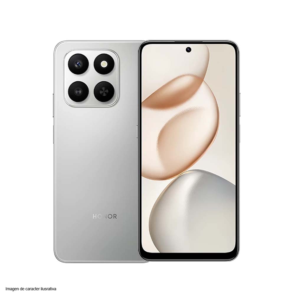 Celular 400 Smart Honor 8GB + 256GB pantalla 6.7", color plata meteoro ...
