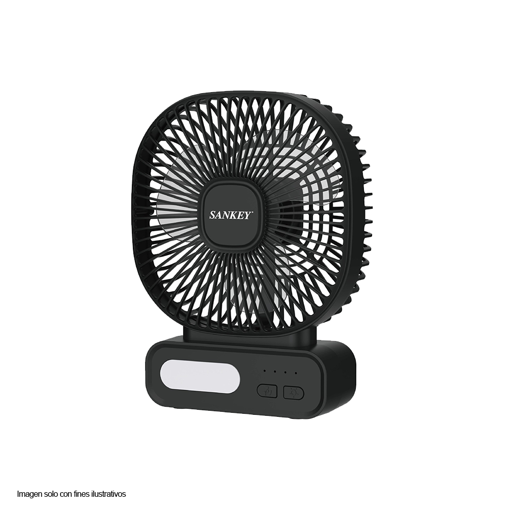 Abanico portátil FN6BAT19B Sankey color negro — Rodelag Panamá